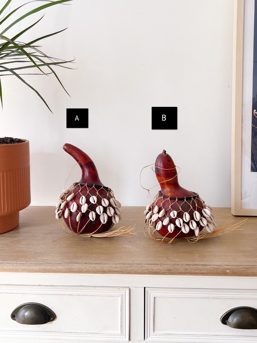 Rattle calabash in Cowrie Shell ivory Coast - Etsy