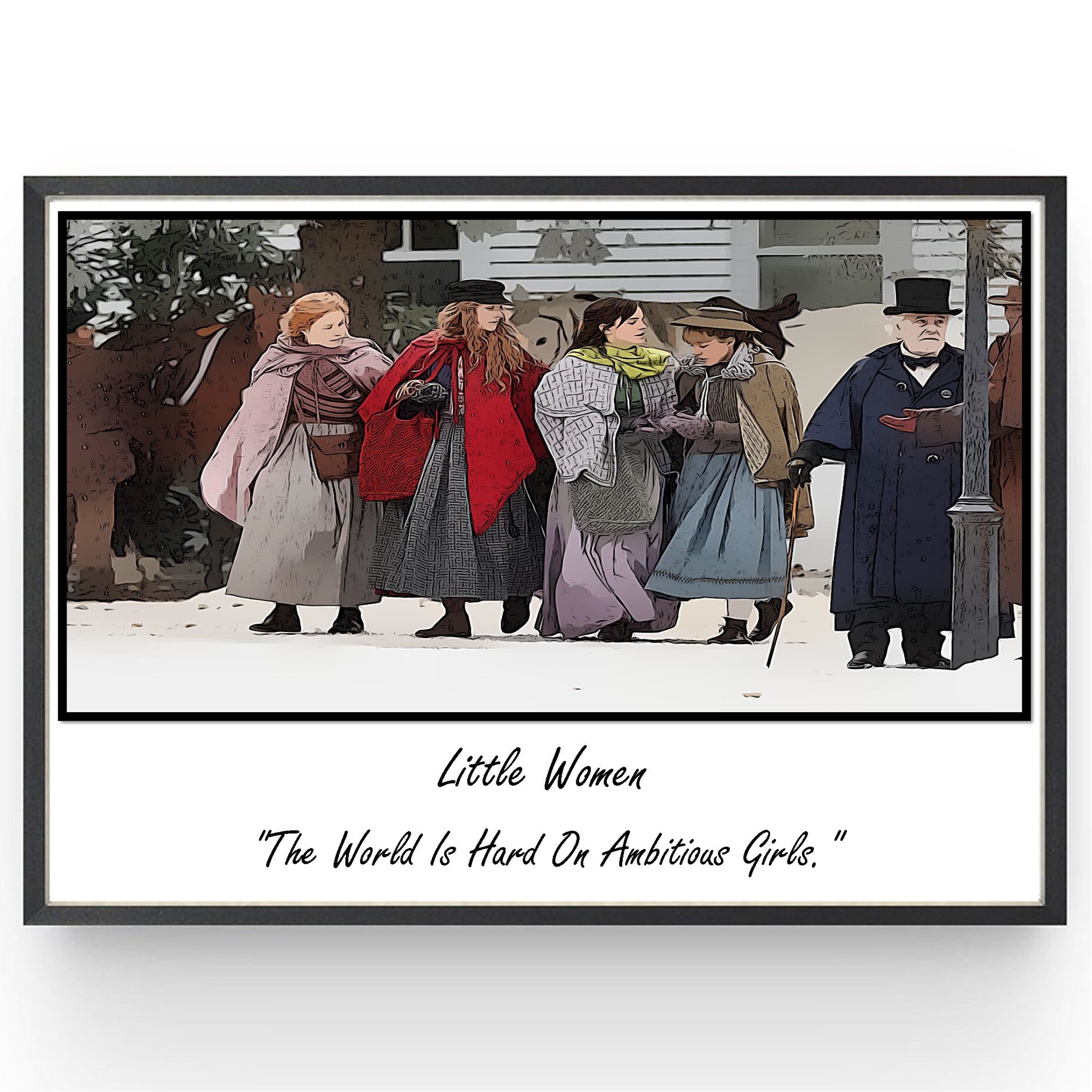 Little Women Movie Emma Watson Poster Florence Pugh Louisa May - Etsy