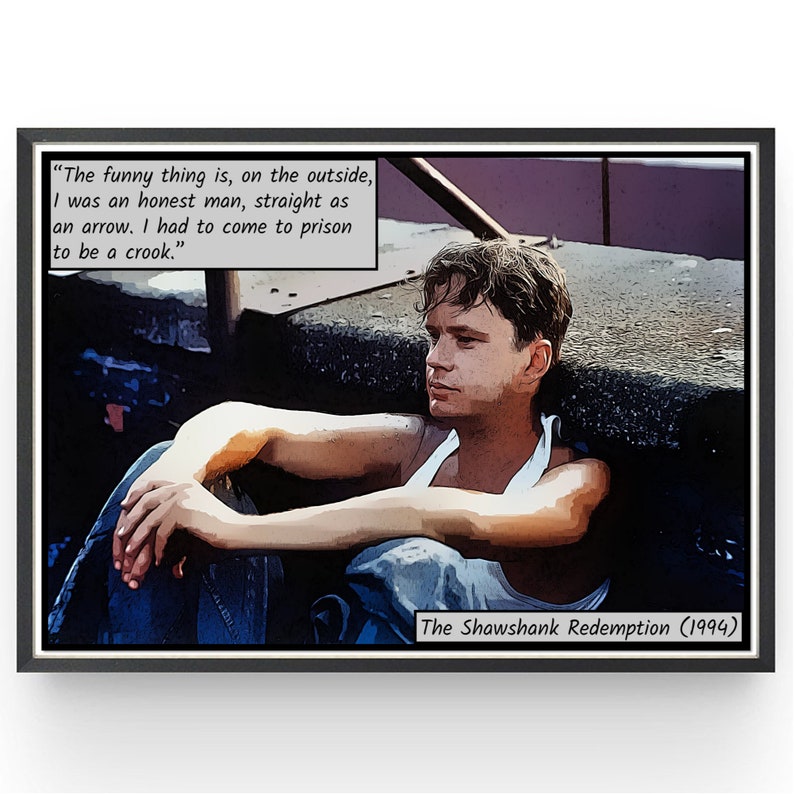 The Shawshank Redemption Movie Poster Tim Robbins Poster Andy - Etsy México