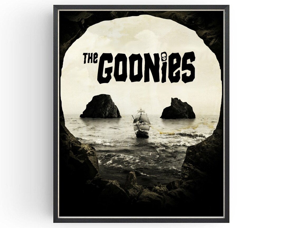 The Goonies Movie Poster Skull Wall Art Classic Films Man Cave Prints ...