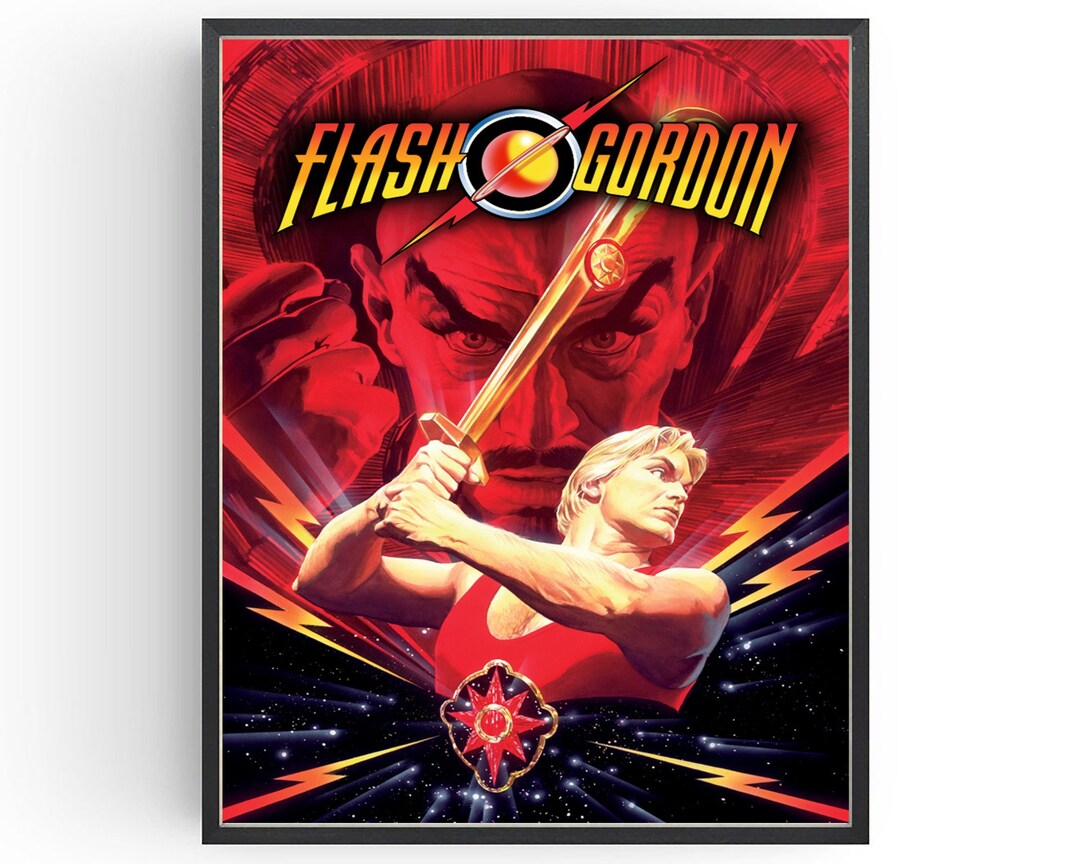Flash Gordon Movie Poster: Brian Blessed, Classic Sci-fi Film Art - Etsy