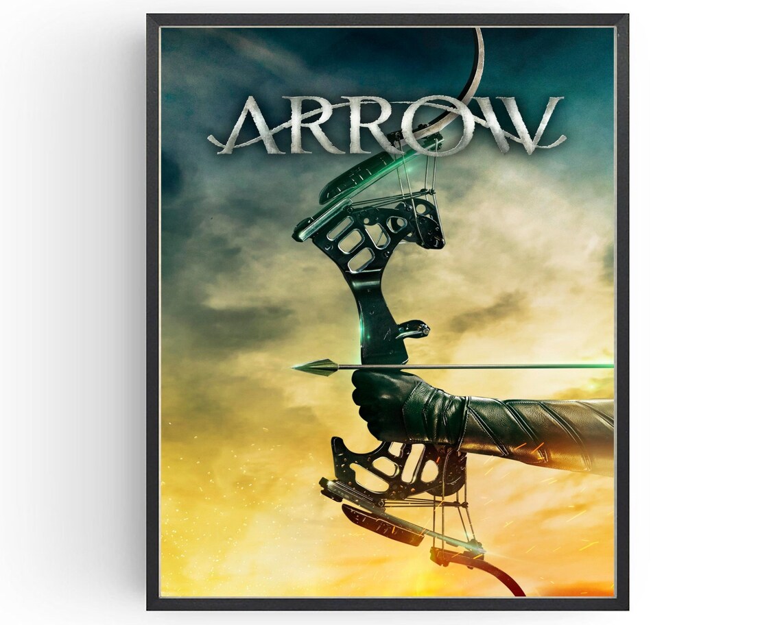 Arrow Poster Superhero Wall Art Classic TV Prints Man Cave Birthday ...