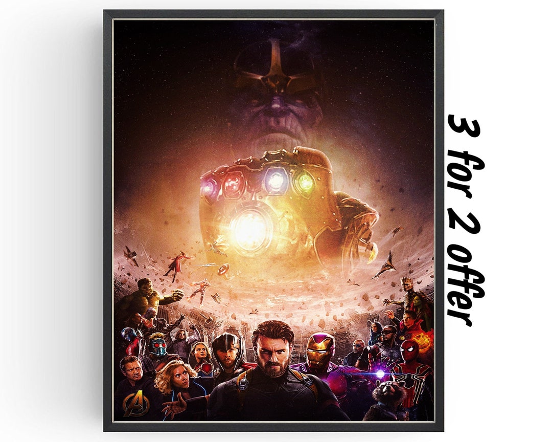 Avengers Endgame Movie Poster Captain America Poster Wall Art Classic