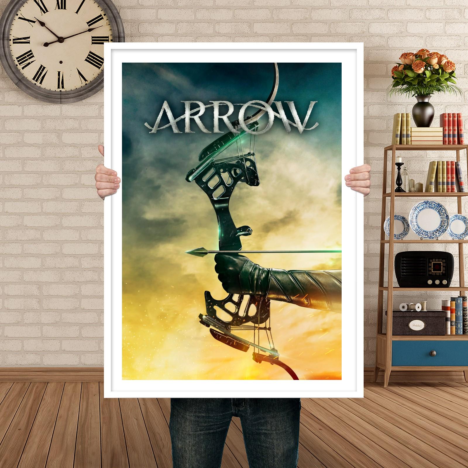 Arrow Poster Superhero Wall Art Classic TV Man Cave Prints Birthday ...