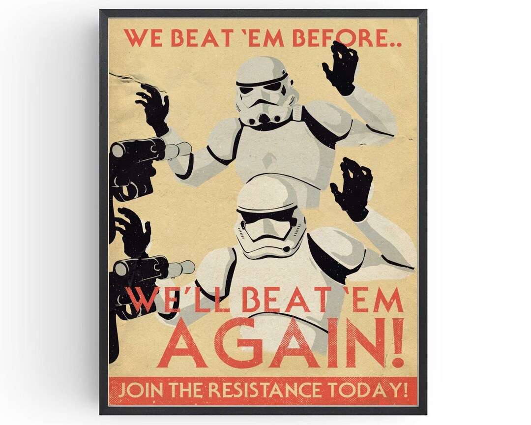 Star Wars Propaganda Poster Set Movie Poster Art Home Decor Sci Fi Art ...