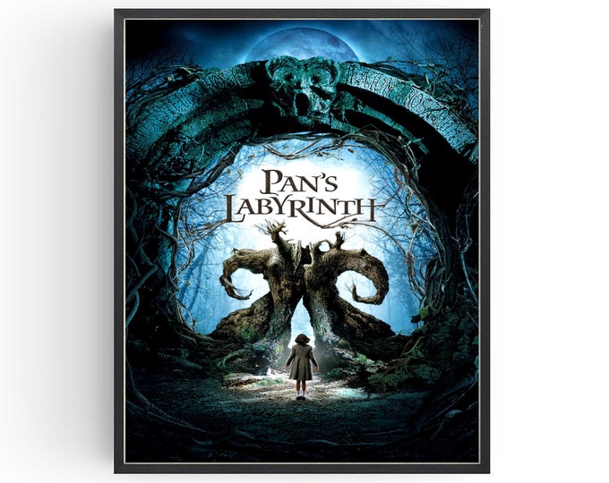 Pans Labyrinth Movie Poster Wall Art Classic Films Man Cave Prints ...