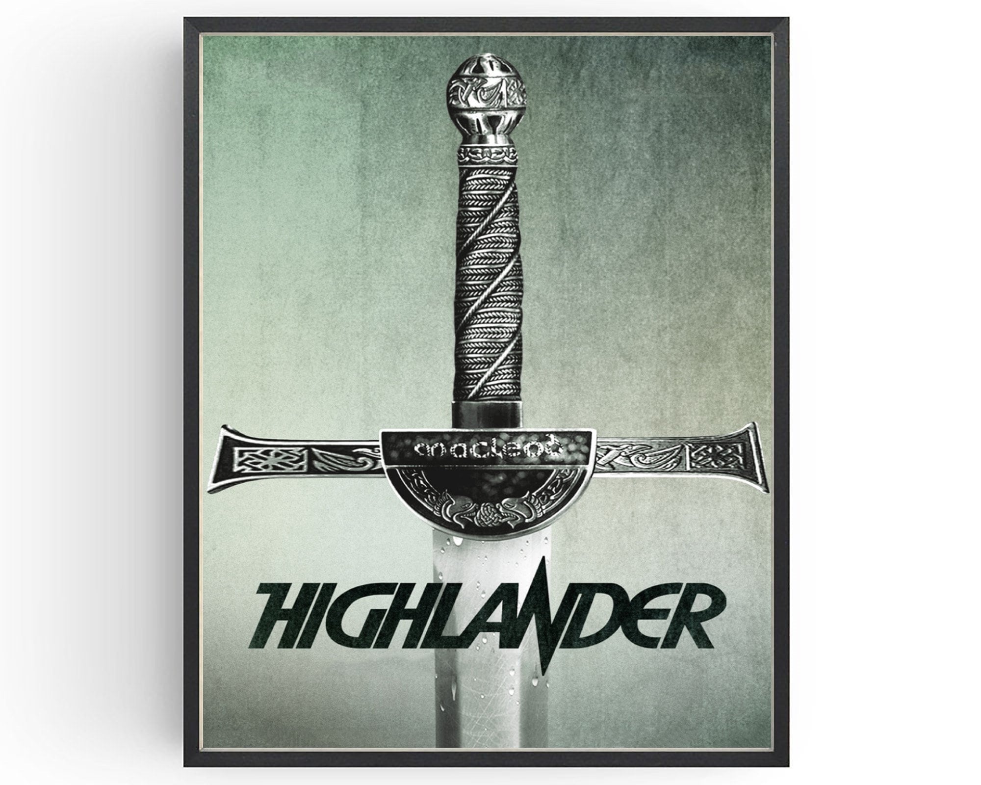 Highlander Movie Poster: Sean Connery Classic Film Art - Etsy