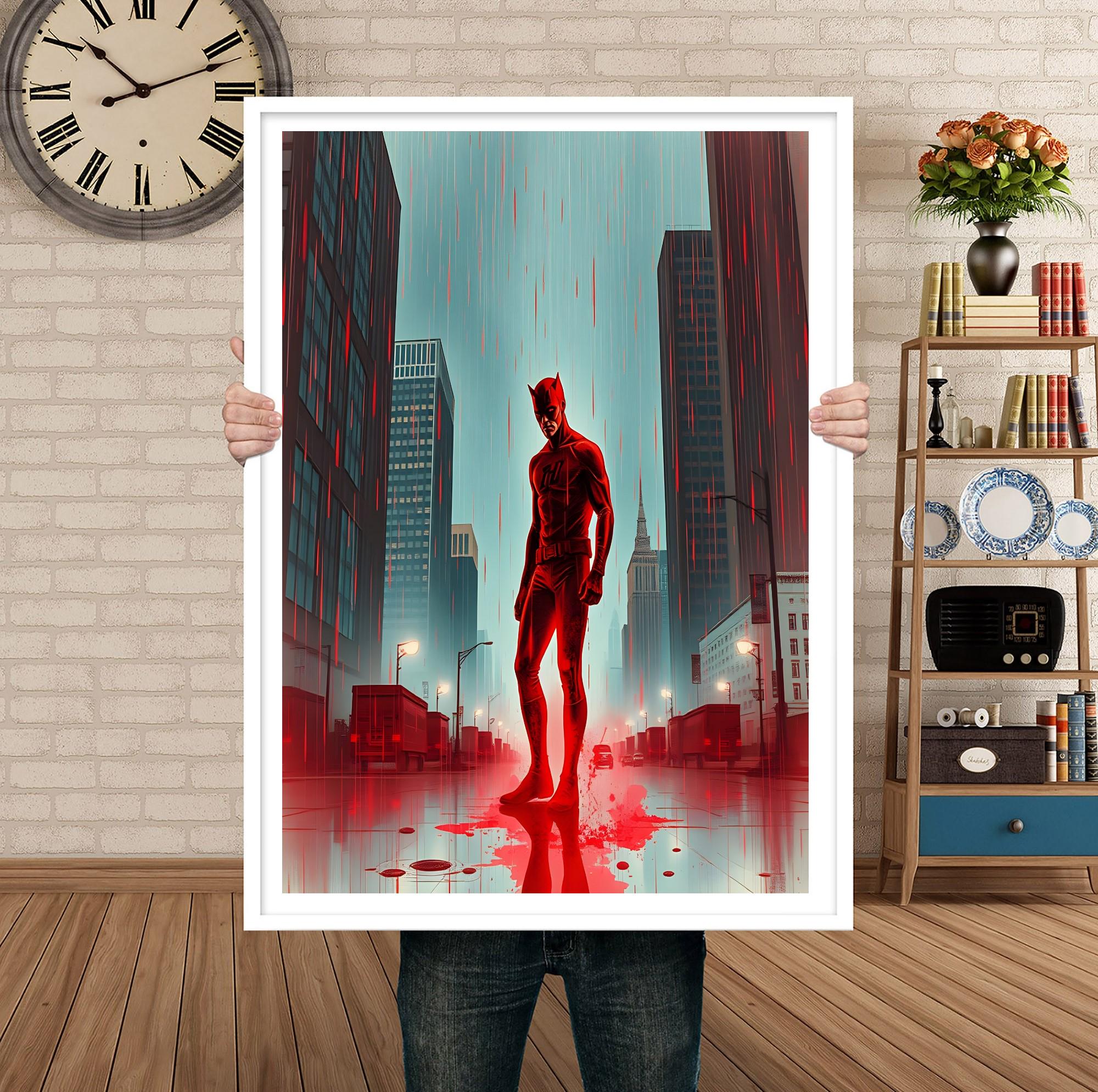 Daredevil Poster Marvel Films Movie Gifts Fun Prints Superhero Wall Art ...