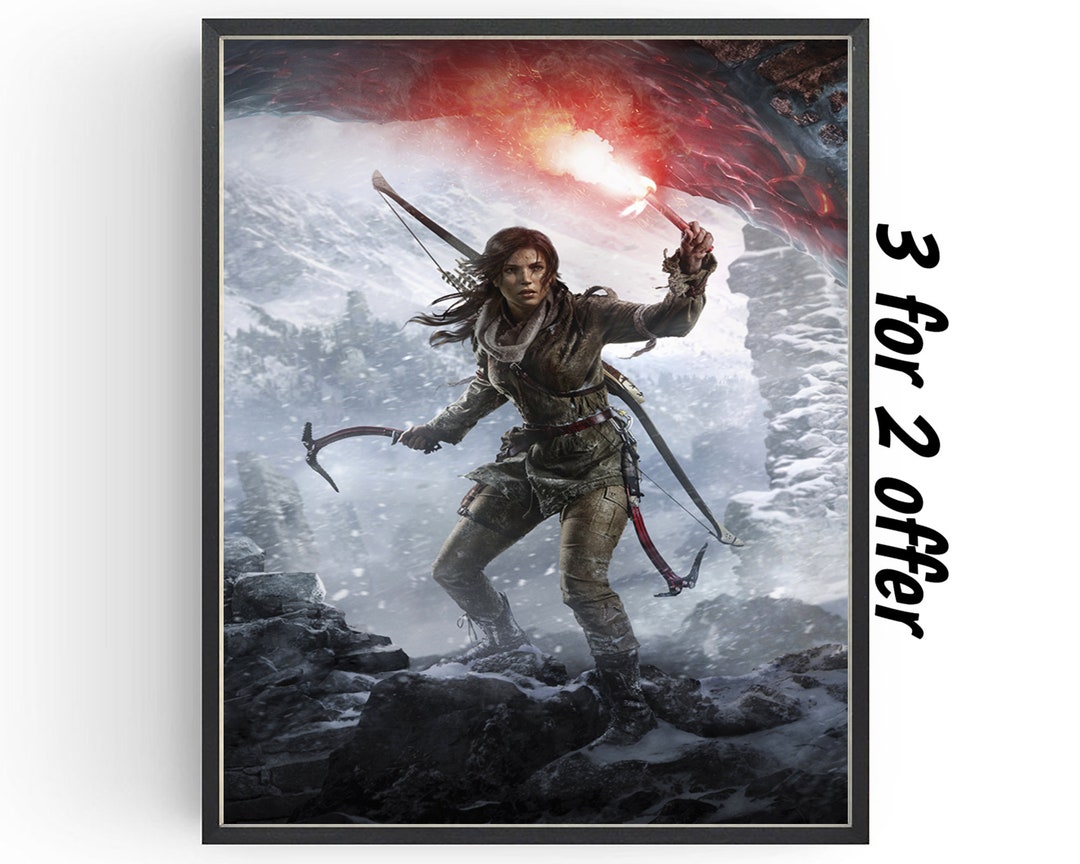 Laura Croft Tomb Raider Poster: Video Game Wall Art - Etsy