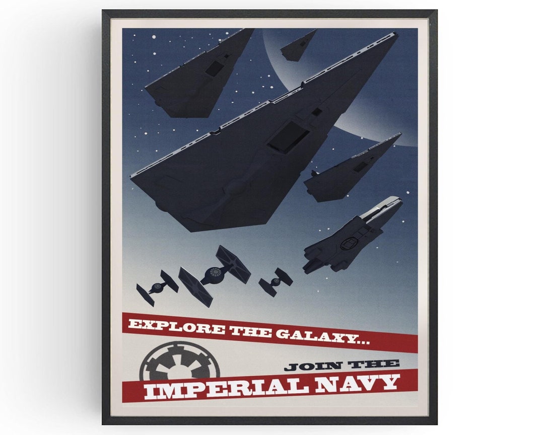 Star Wars Propaganda Movie Poster Wall Art Classic Films Man Cave ...