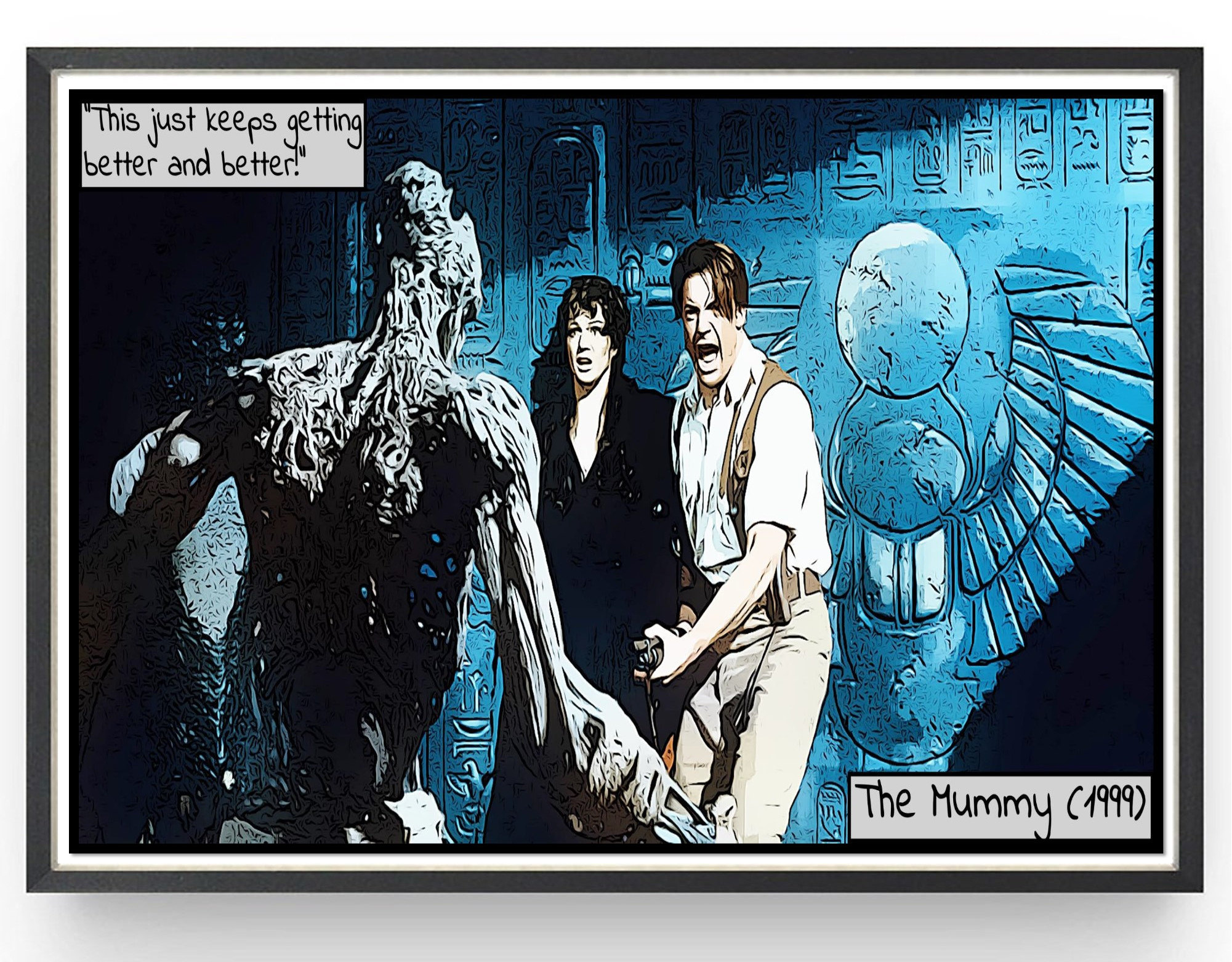 The Mummy Movie Poster Brendan Fraser Bedroom Wall Art Fanart Unique ...
