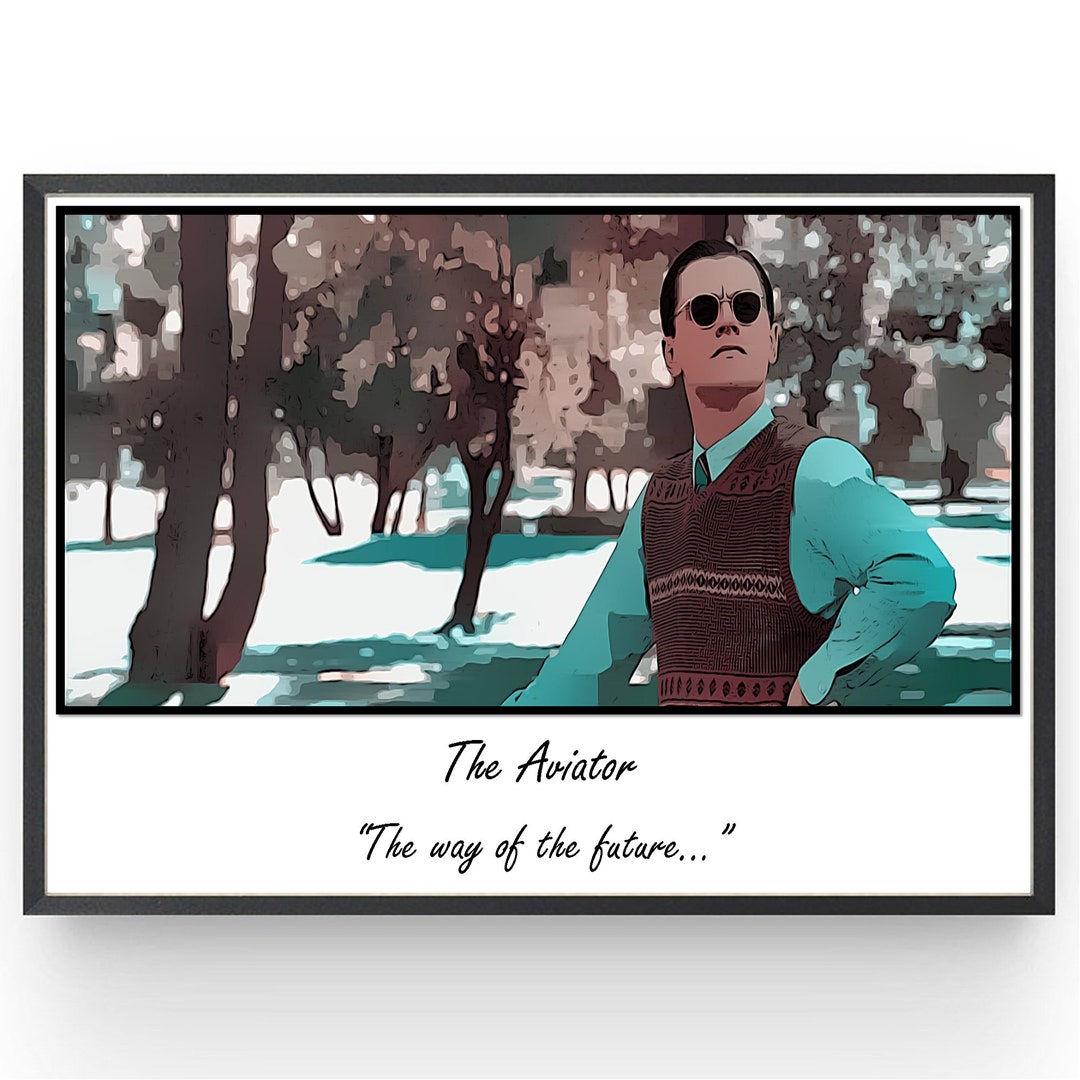 The Aviator Poster Leonardo Dicaprio Bedroom Wall Art Movie Fanart ...