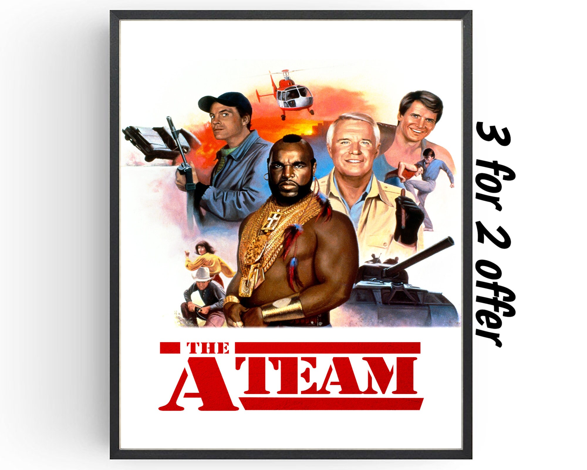 A Team Poster Hannibal Smith Wall Art Classic TV Man Cave Prints ...