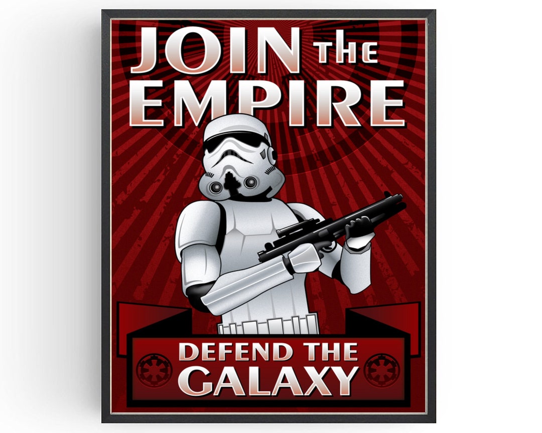 Star Wars Propaganda Poster: Join the Empire Wall Art - Etsy