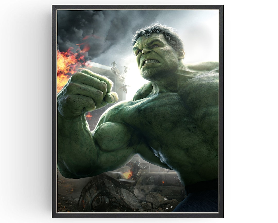 The Hulk Avengers Endgame Movie Poster: Bruce Banner Wall Art - Etsy