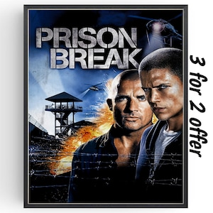Prison Break TV Show Poster: Wentworth Miller Art Print - Etsy