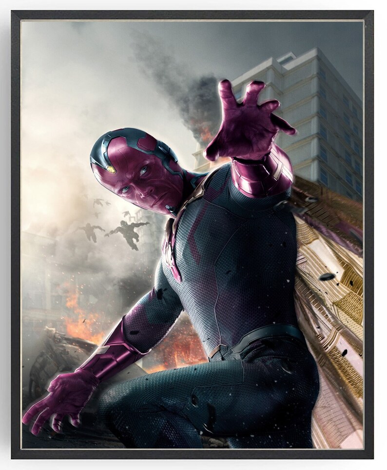 Vision Avengers Endgame Movie Poster Wandavision Poster Wall Art ...