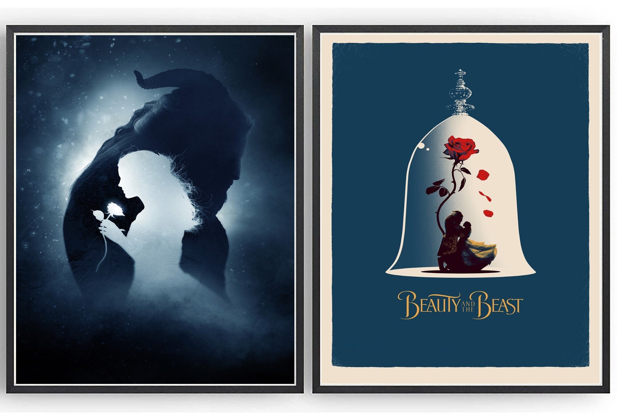Beauty and the Beast Movie Posters Emma Watson Wall Art Classic Films ...