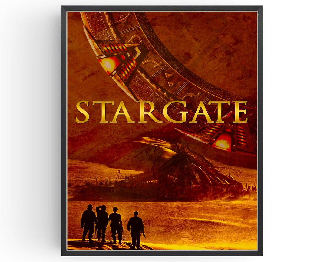Stargate Movie Poster Kurt Russell Wall Art Classic Films Man Cave ...