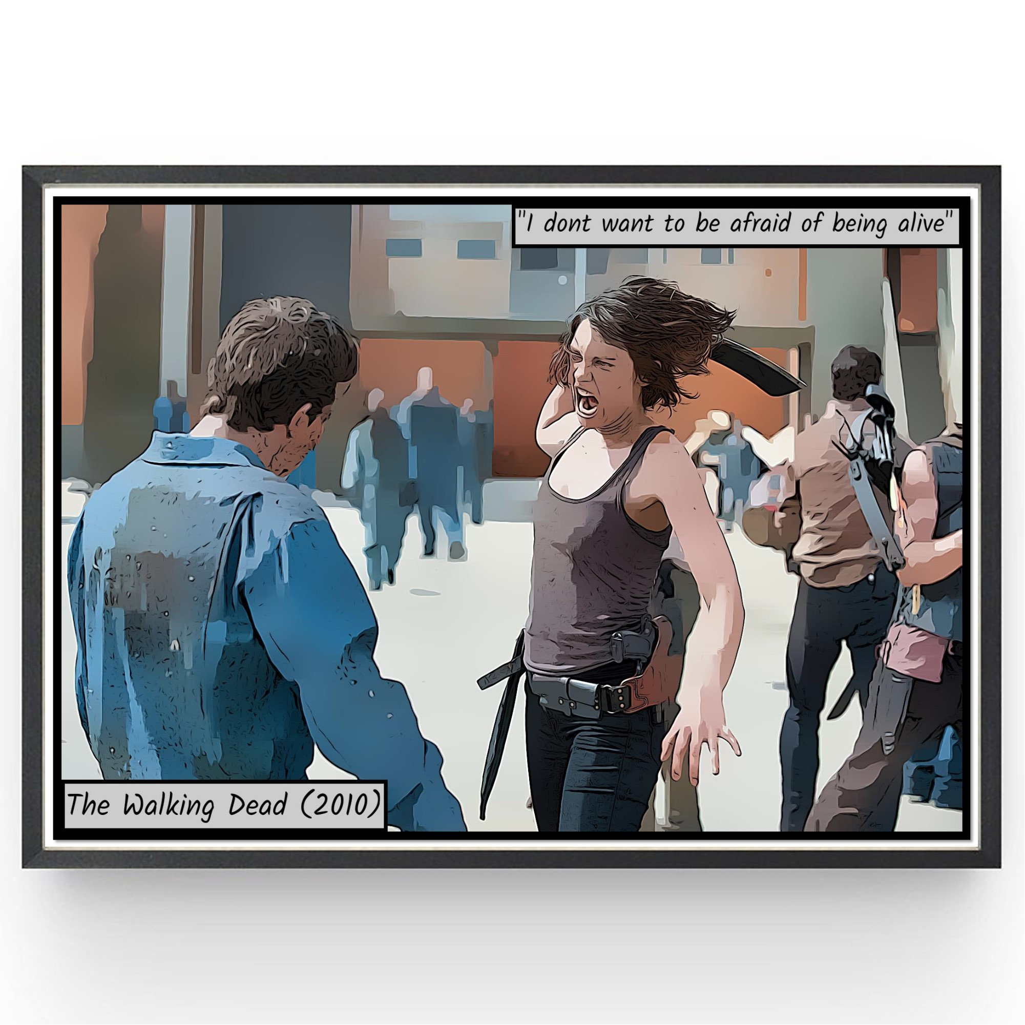 Walking Dead Poster Zombie Films Maggie Rhee Bedroom Wall Art Fanart ...