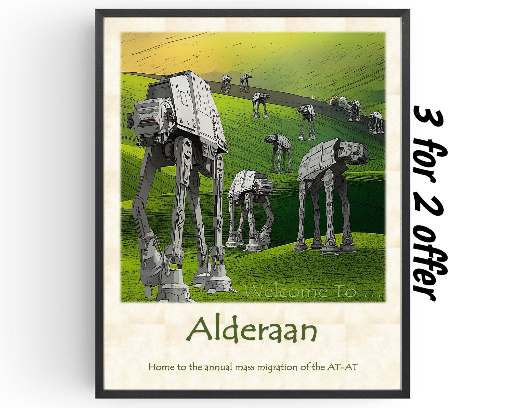 Star Wars Poster Alderaan Poster at at Poster Movie Travel Poster ...