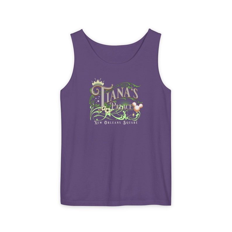 Princess Tiana Disney Comfort Colors Tank Top, Tiana's Palace Tank for ...
