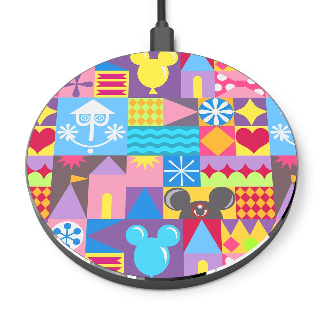 Disney Mary Blair Style Wireless Charger, Gift for Disney Fan, iPhone ...