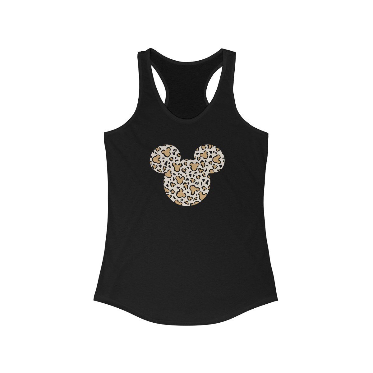 Mickey Cheetah Tank Top for Women, Mickey Cheetah Print Racerback ...