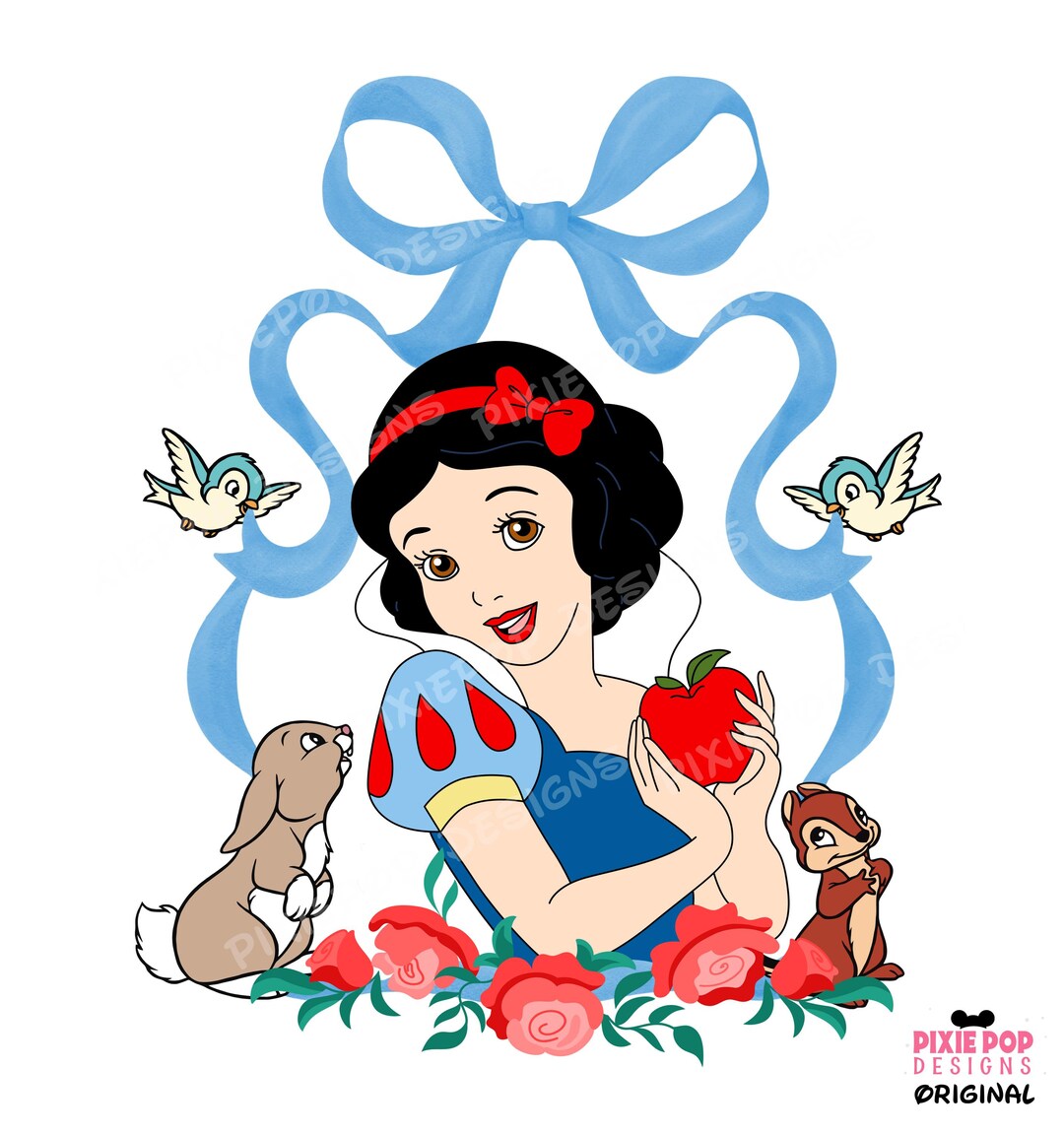 Snow White PNG, Snow White Coquette Bow Digital Download, Princess Png ...