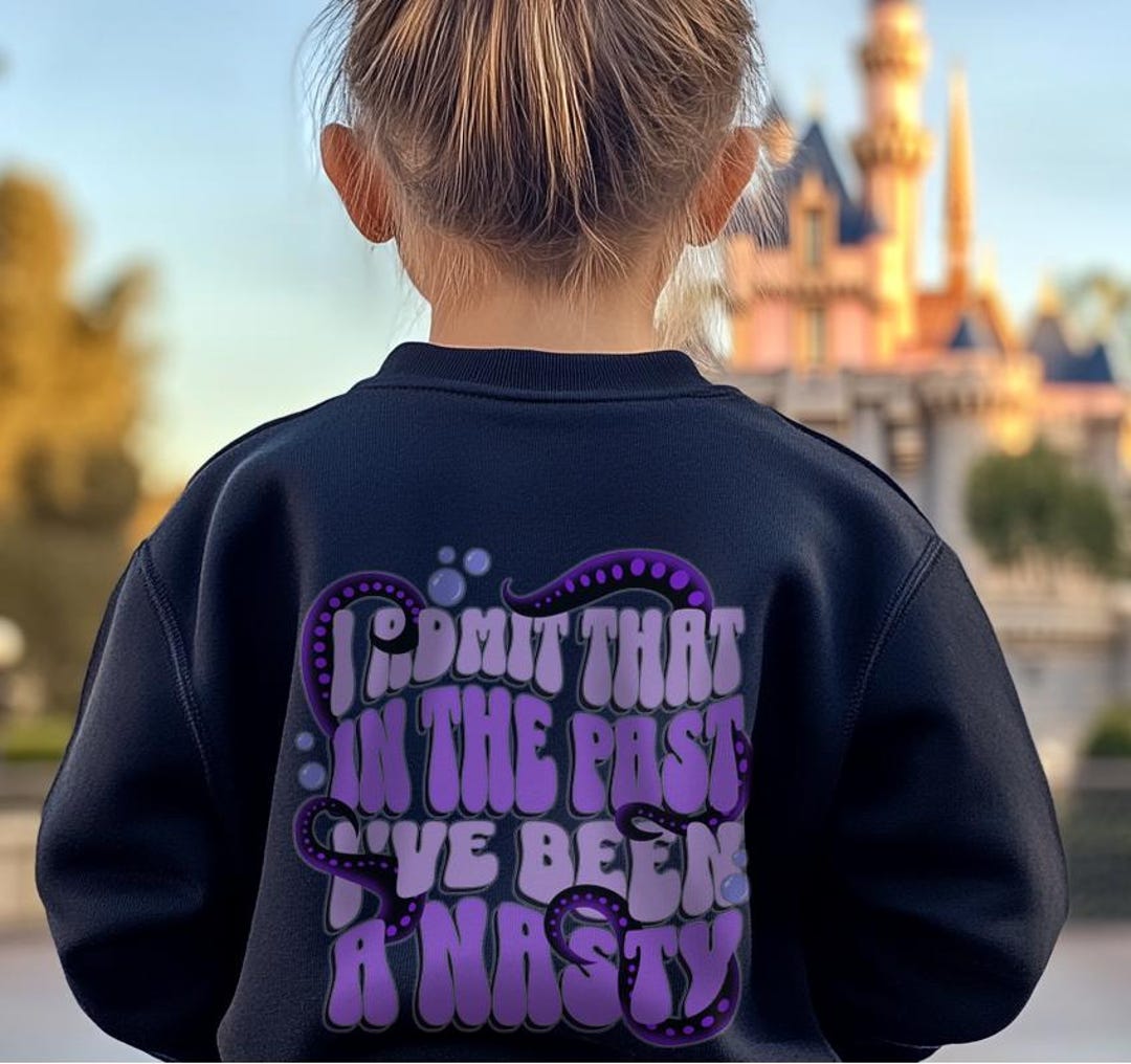 Ursula Sea Witch Poor Unfortunate Souls Front and Back KIDS Crewneck ...