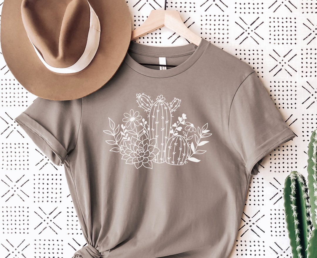 Cactus Graphic Tee | Cacti Shirt | Plant Tee | Cactus Lovers Shirt ...