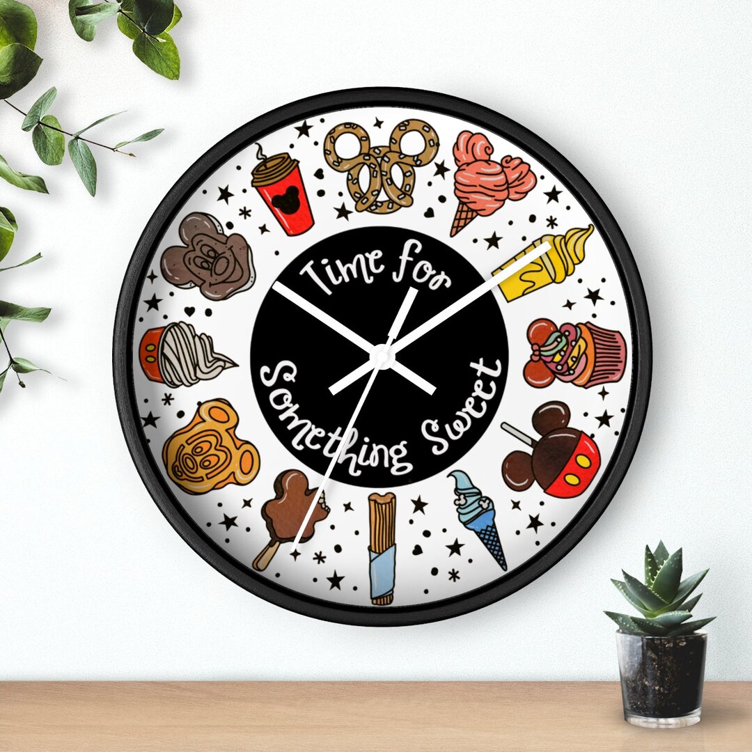 Disneyland Snacks Clock, Disneyland Home Decor, Mickey Home Decor ...