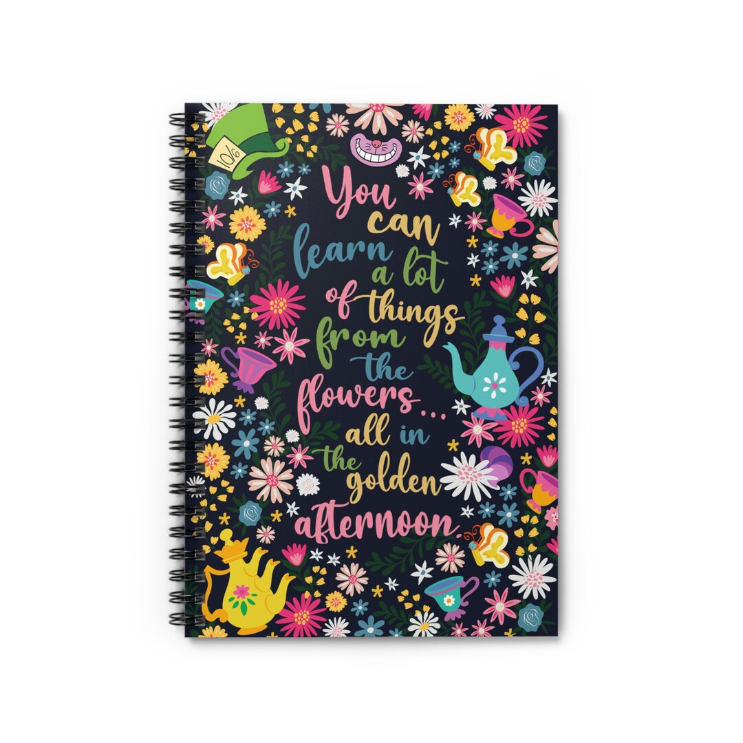 Alice in Wonderland Notebook | Alice in Wonderland Gift Idea | Alice in ...