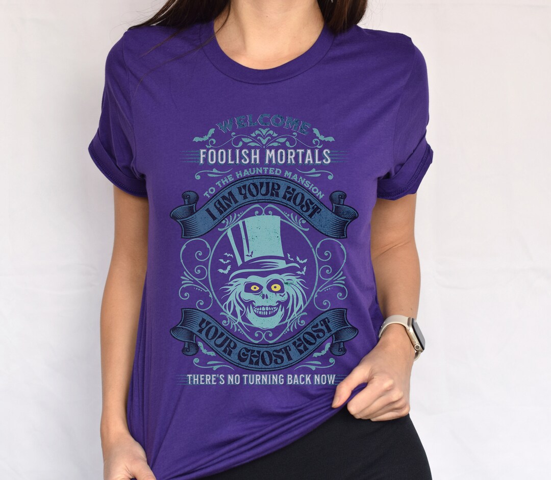 Hatbox Ghost Shirt, Haunted Mansion Unisex for Disneyland or Disneyworld, Ghost Host Tshirt ...