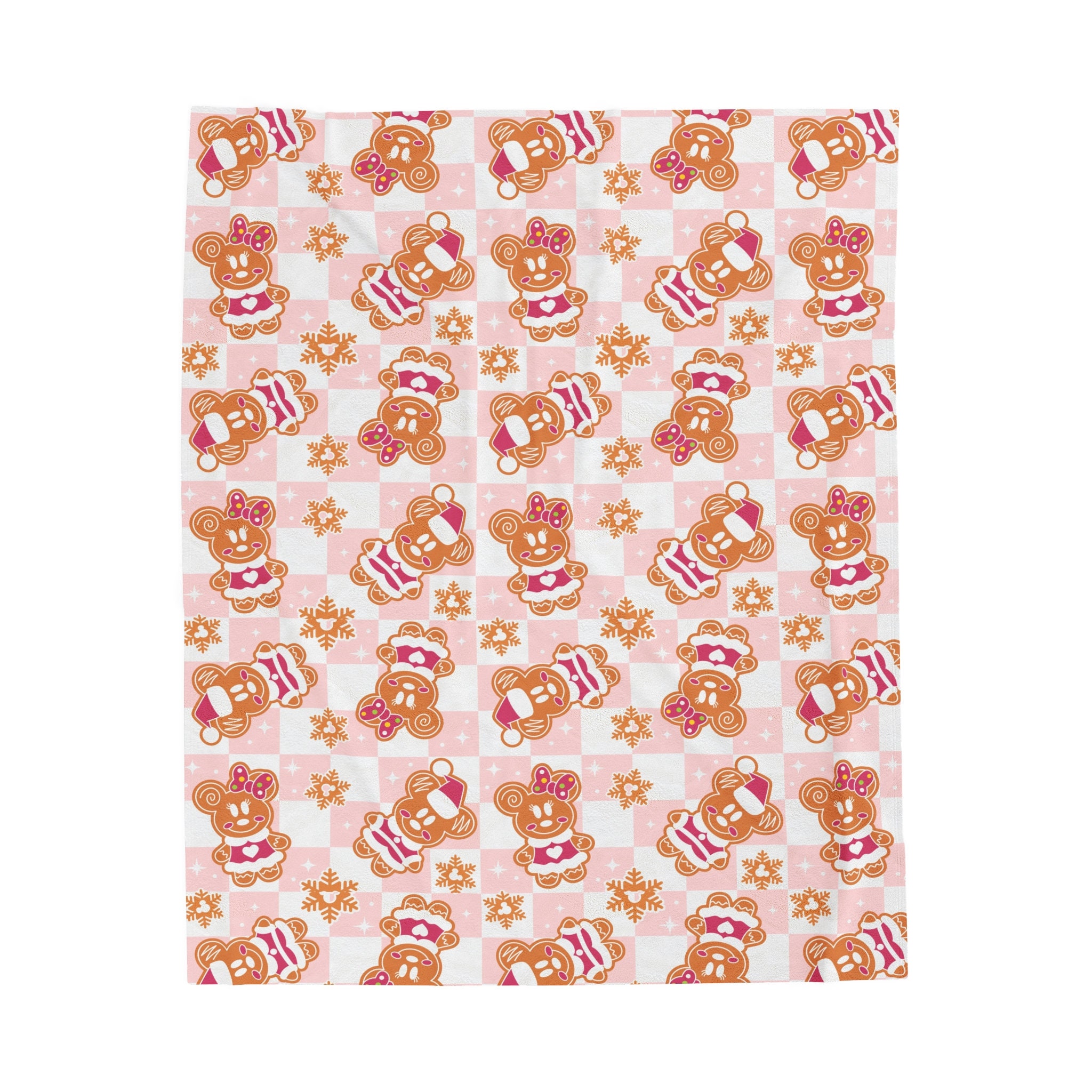 Mickey and Minnie Christmas Gingerbread Throw Blanket sold by Tyke ...