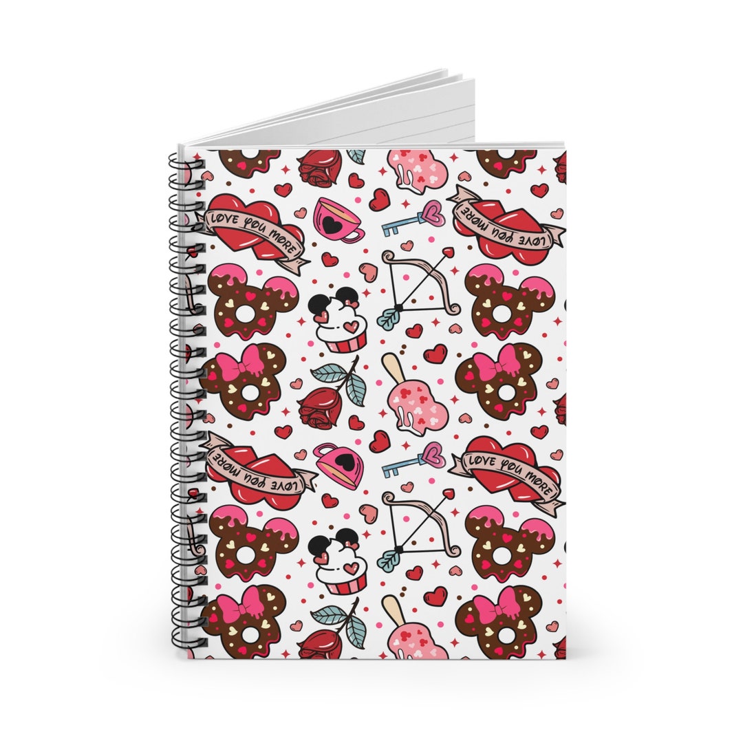 Mickey Valentine Notebook | Valentines Day Notebook | Valentines Day ...