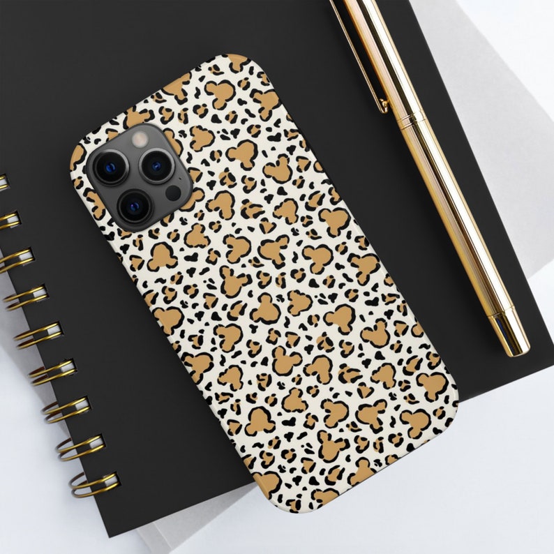 Cheetah Mickey Print Impact Resistant Tough Cell Phone Case - Etsy