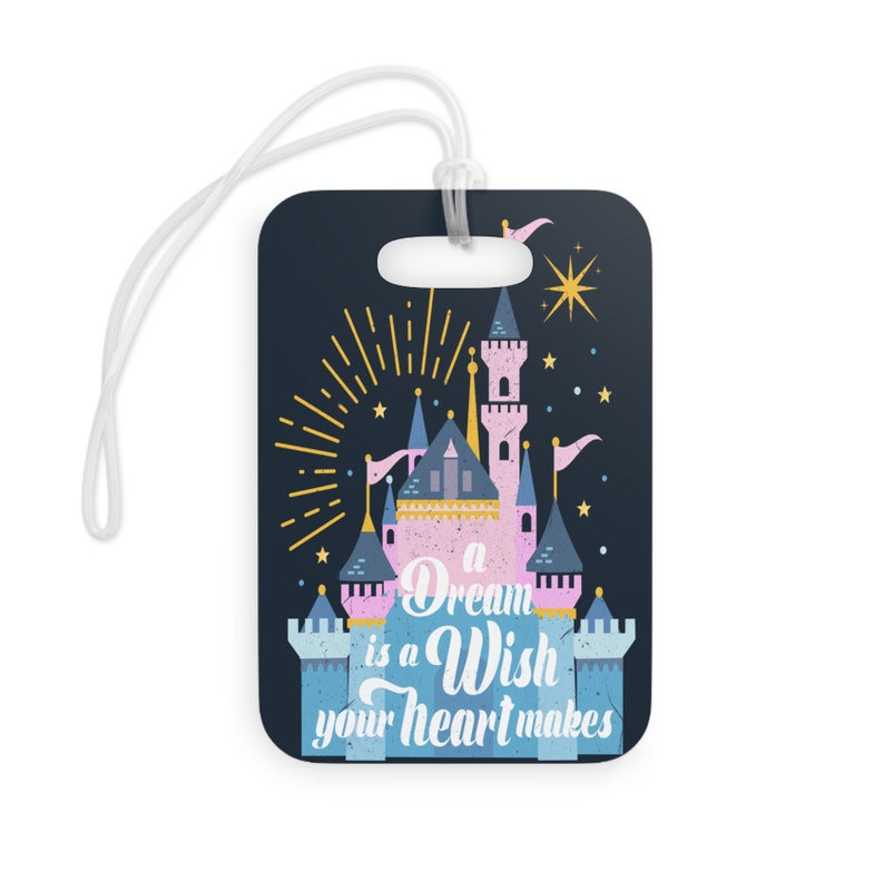 Personalized Acrylic Disney Luggage Tag, Disneyland Luggage Tag With ...
