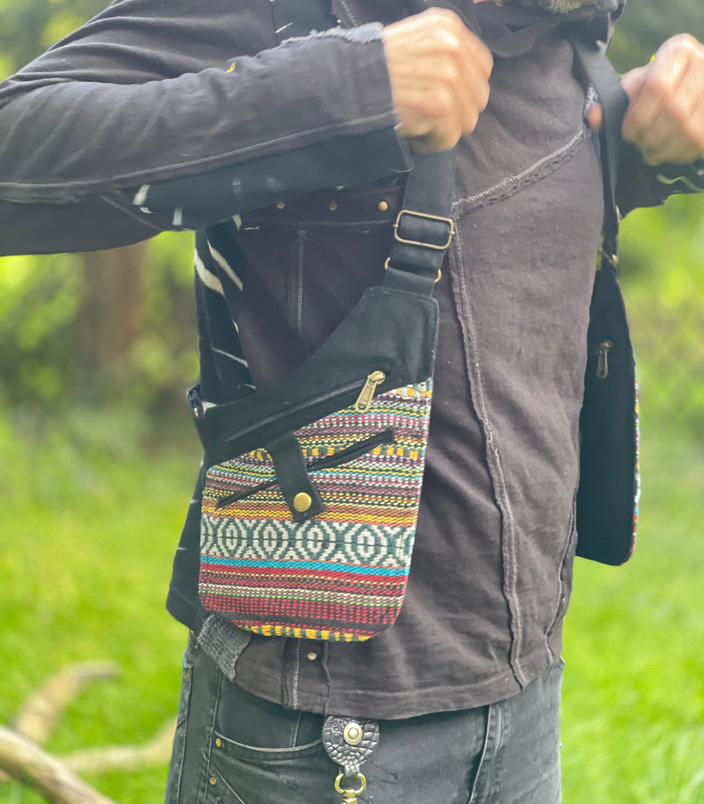 Holster bag, holster bag >>> black ethno >> holster vest, revolver bag ...