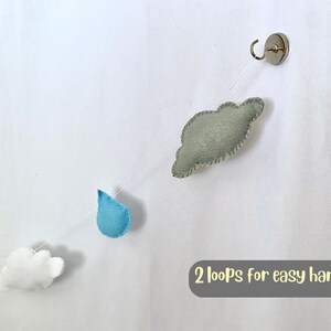 Felt Sun and Raindrops Garland, You Are My Sunshine Nursery Wall Decor ...