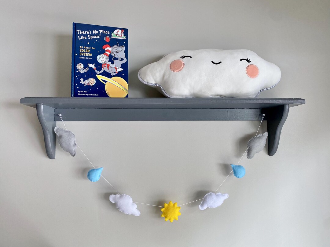 Felt Sun and Raindrops Garland, You Are My Sunshine Nursery Wall Decor ...