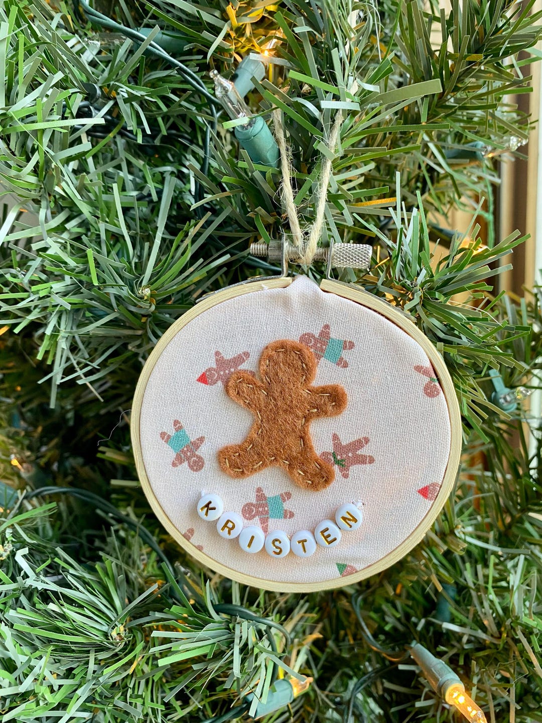 Personalized Gingerbread Christmas Ornament for Kids, Custom Baby's ...