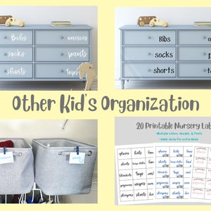 Printable Playroom Labels, Toy Storage Organization Labels, Printable ...