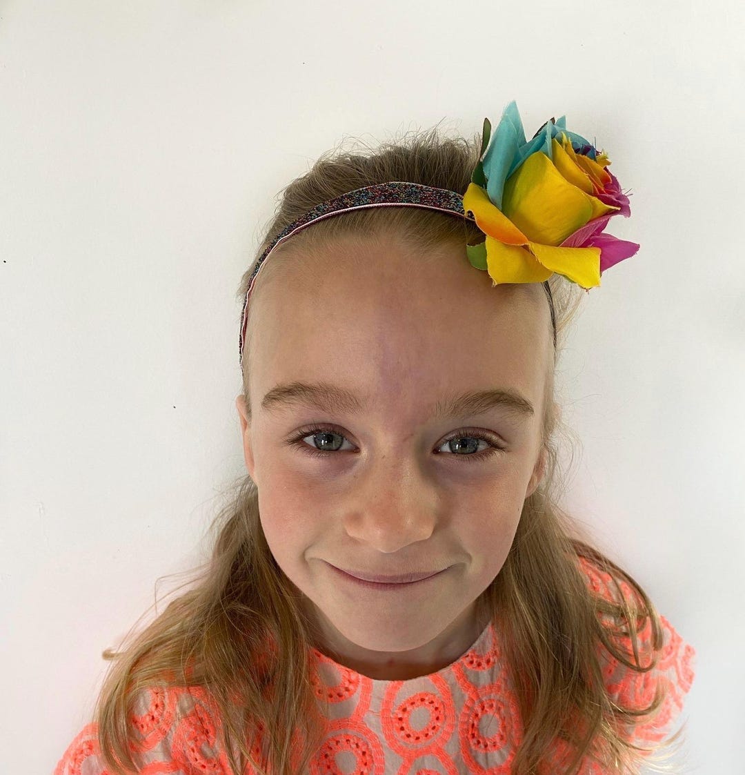 Rainbow Flower Headband: Pride Headdress, Girls, Kids - Etsy