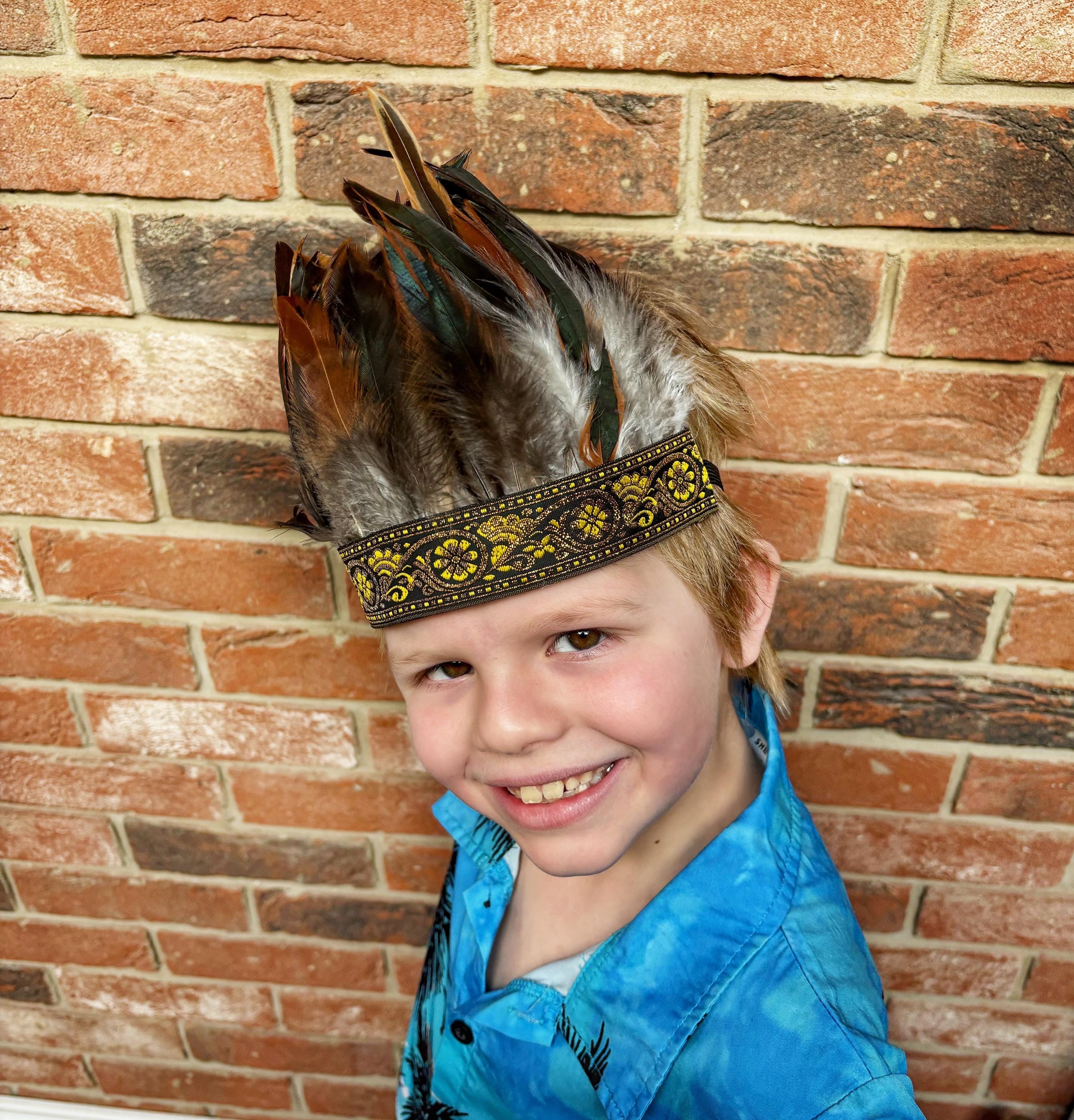 Feather Headdress: Kids' Mayan Costume Headband - Etsy