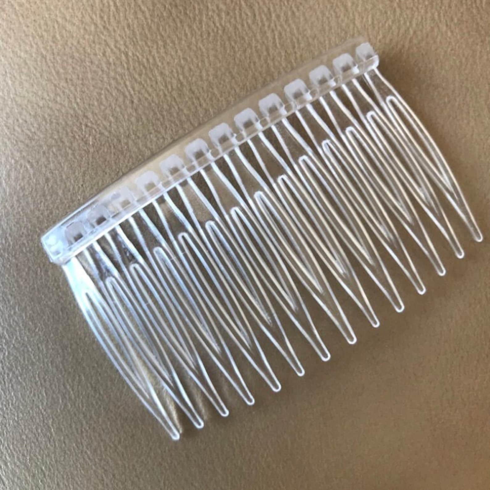 7 Cm (2.75 Inch ) Clear Plastic Hair Comb | Fascinators | Millinery ...