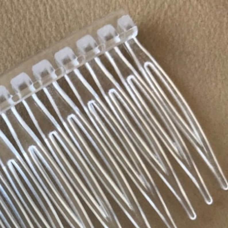 7 Cm (2.75 Inch ) Clear Plastic Hair Comb | Fascinators | Millinery ...
