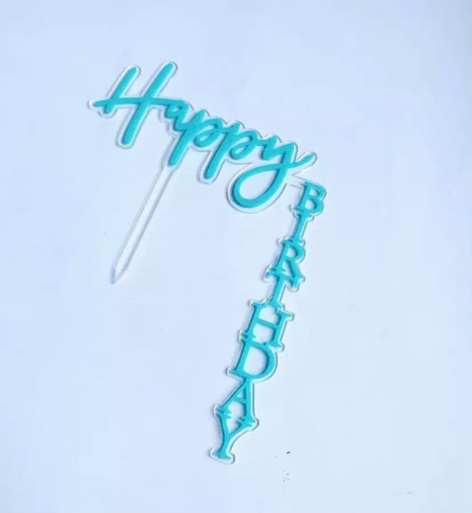 Floating Top and Side Cake Topper Happy Birthday Rose Gold - Etsy UK