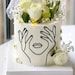 Line Silhouette Cake Topper Line Art Ladies Hands and Mouth ...