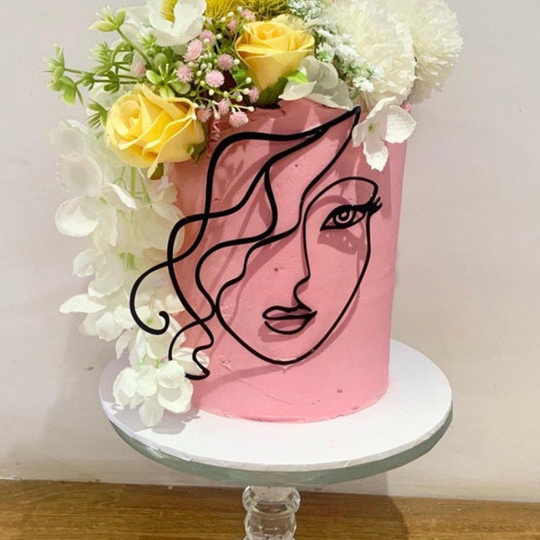 Modern Cake Topper - Etsy